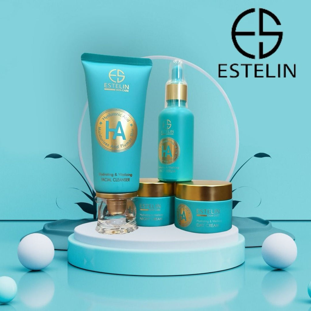 Estelin Skin Care Set Hydrating & Vitalizing 4 Piece Set – Dr Rashel